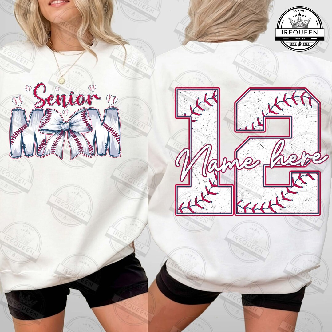 Senior Baseball Mom 2025 Png, Baseball Mama Png, Baseball Mom Png, Game ...