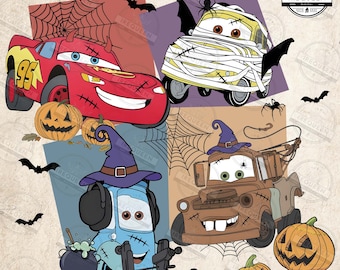 Funny Halloween Ghost Car Png, Spooky Season Png, Retro Halloween Png ...