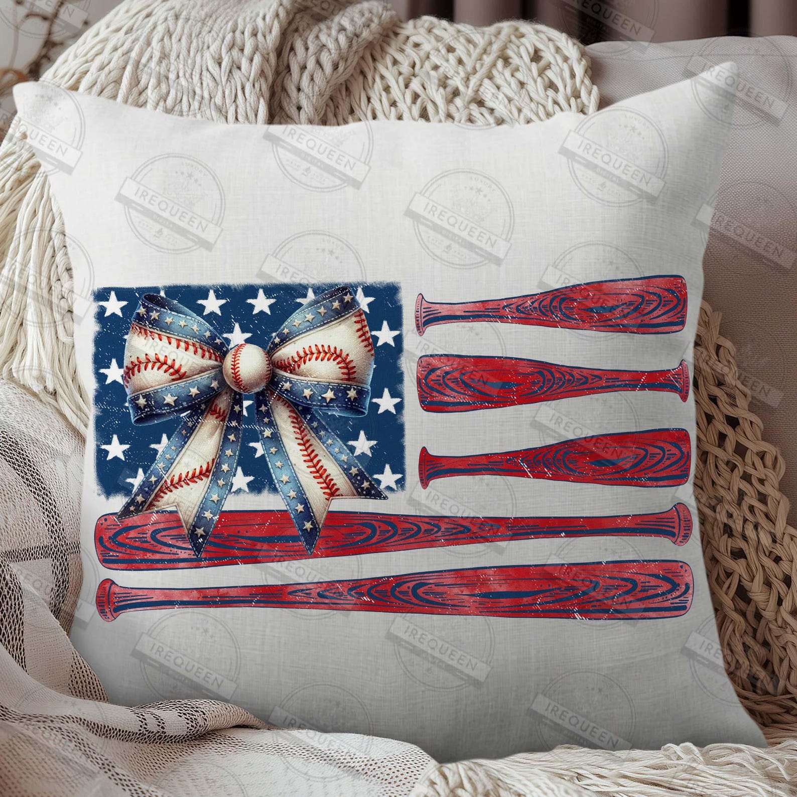 American Flag Baseball Png, Retro Baseball Png, Independence Png ...