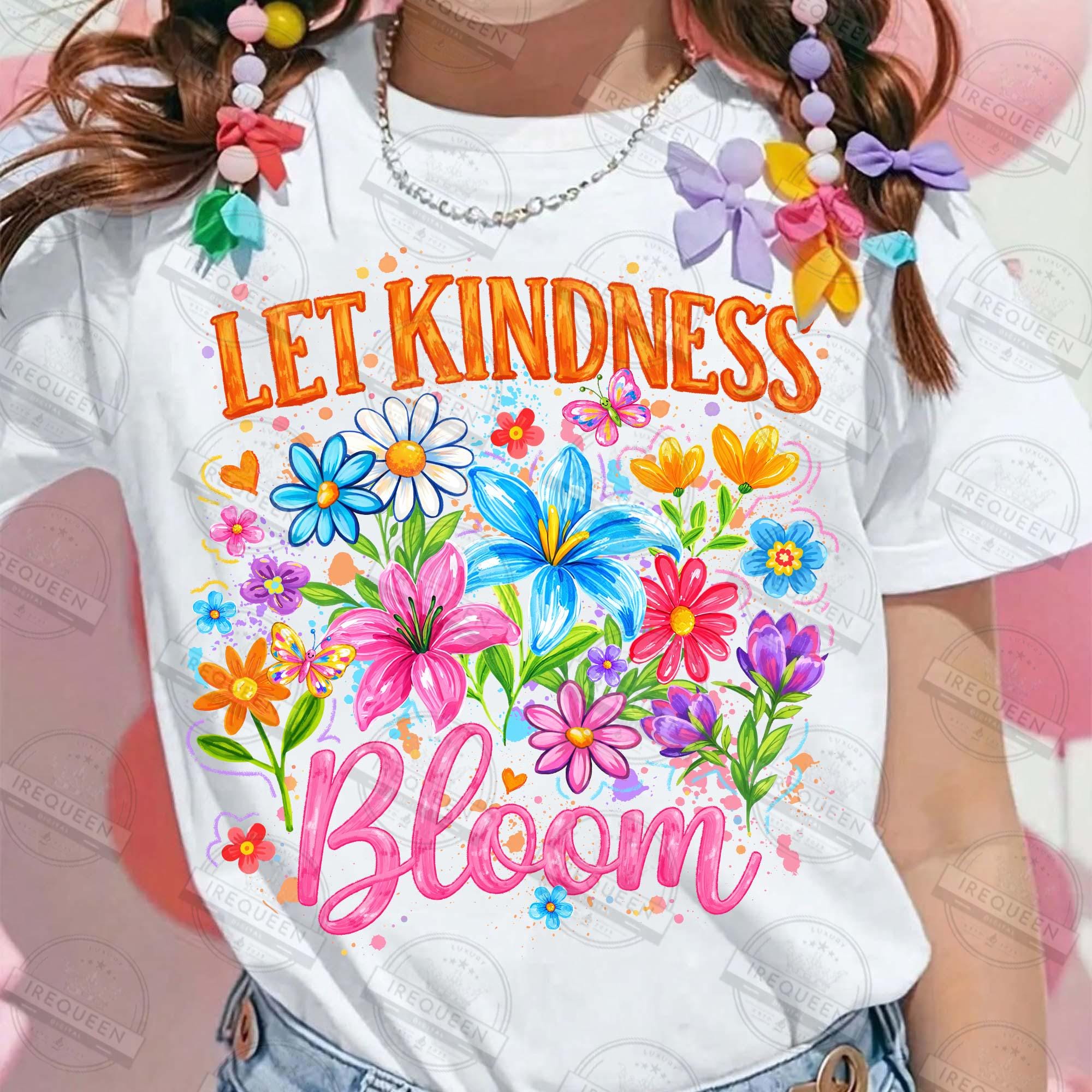 Let Kindness Bloom PNG, Colorful Flower Png, Spring Flower Design ...