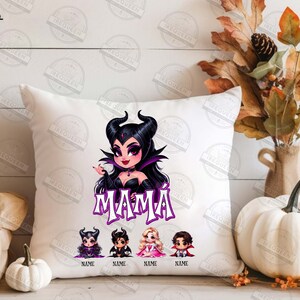 CUSTOM Halloween Witch Mama Png, Chibi Witch Mom Png, Personalize Name ...