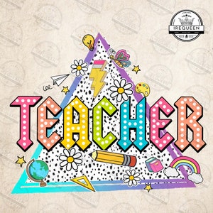 Teacher Dalmatian Png, Dalmatian Dots Png, Back to School Png, Teacher ...