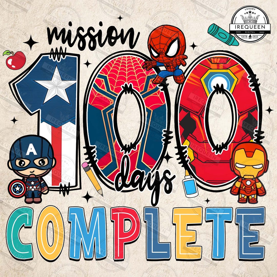 Super 100 Days Png, Mission 100 Days Complete Png, Cartoon Movie 100 ...