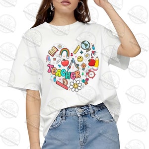 Teacher Shirt Design, Teacher Life Shirt Design, Floral Teacher Png ...