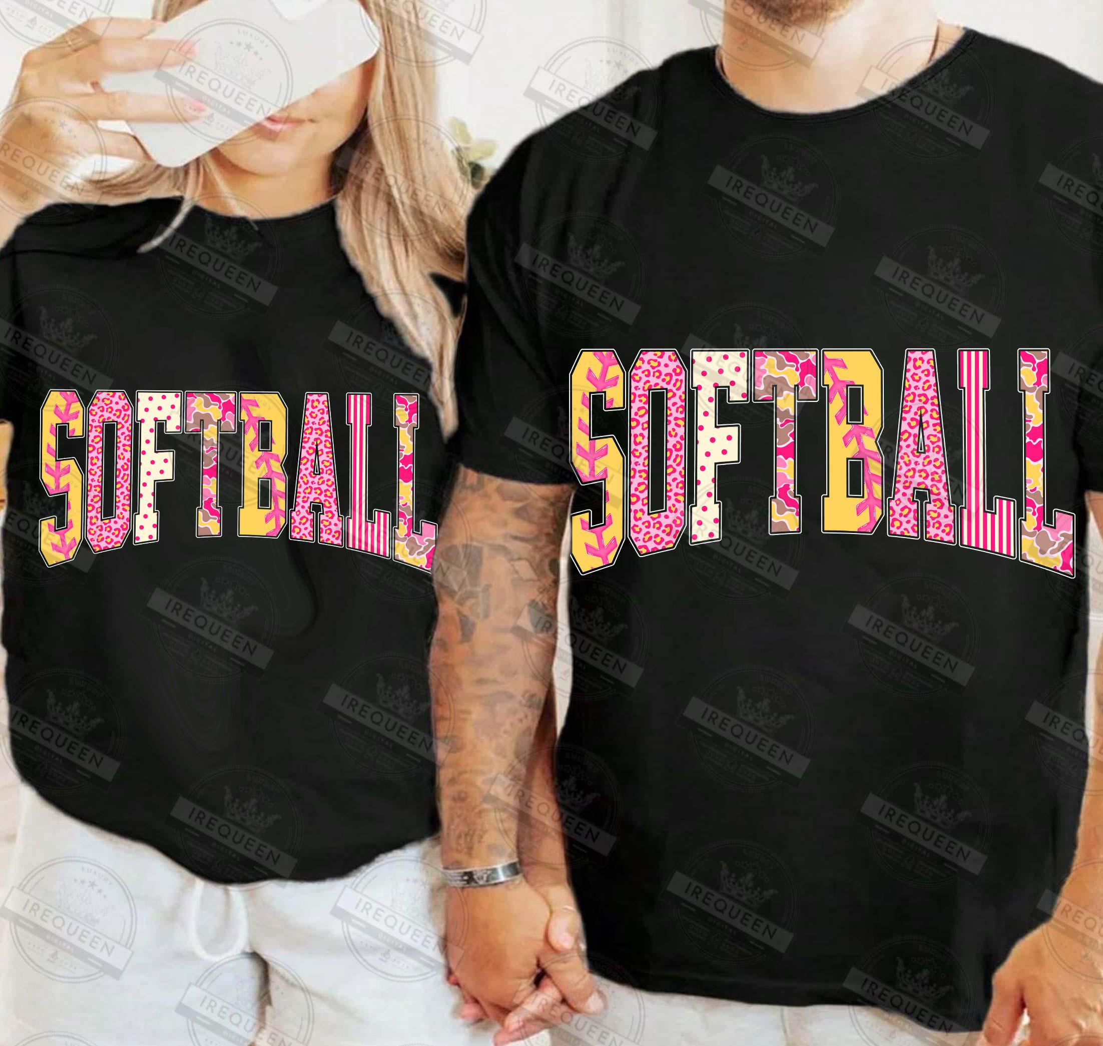 Retro Softball Game Day Png, Softball Stripes Leopard Pink Png, Camo ...