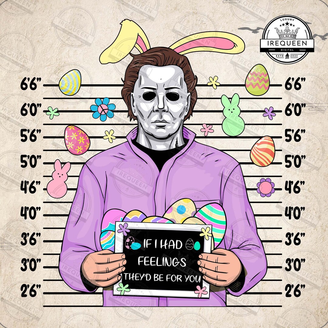 Horror Movie Killer Mugshot Png, Horror Easter Png , Happy Easter Day ...