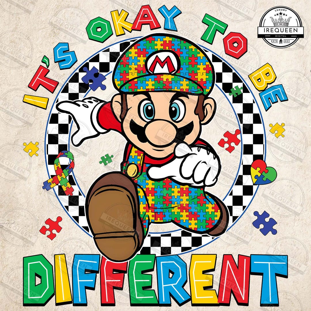 Super Autismo Super Juego Png, Está Bien Ser Diferente Png, Camiseta ...