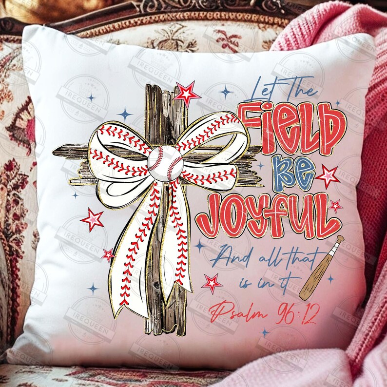 Let the Field Be Joyful Png, Boho Baseball Png, Baseball Png, Christian ...
