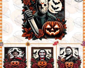 Scary Halloween Movie Png, Horror Friends Png Bundle, Movie Killers Png, Horror Movie Png ...