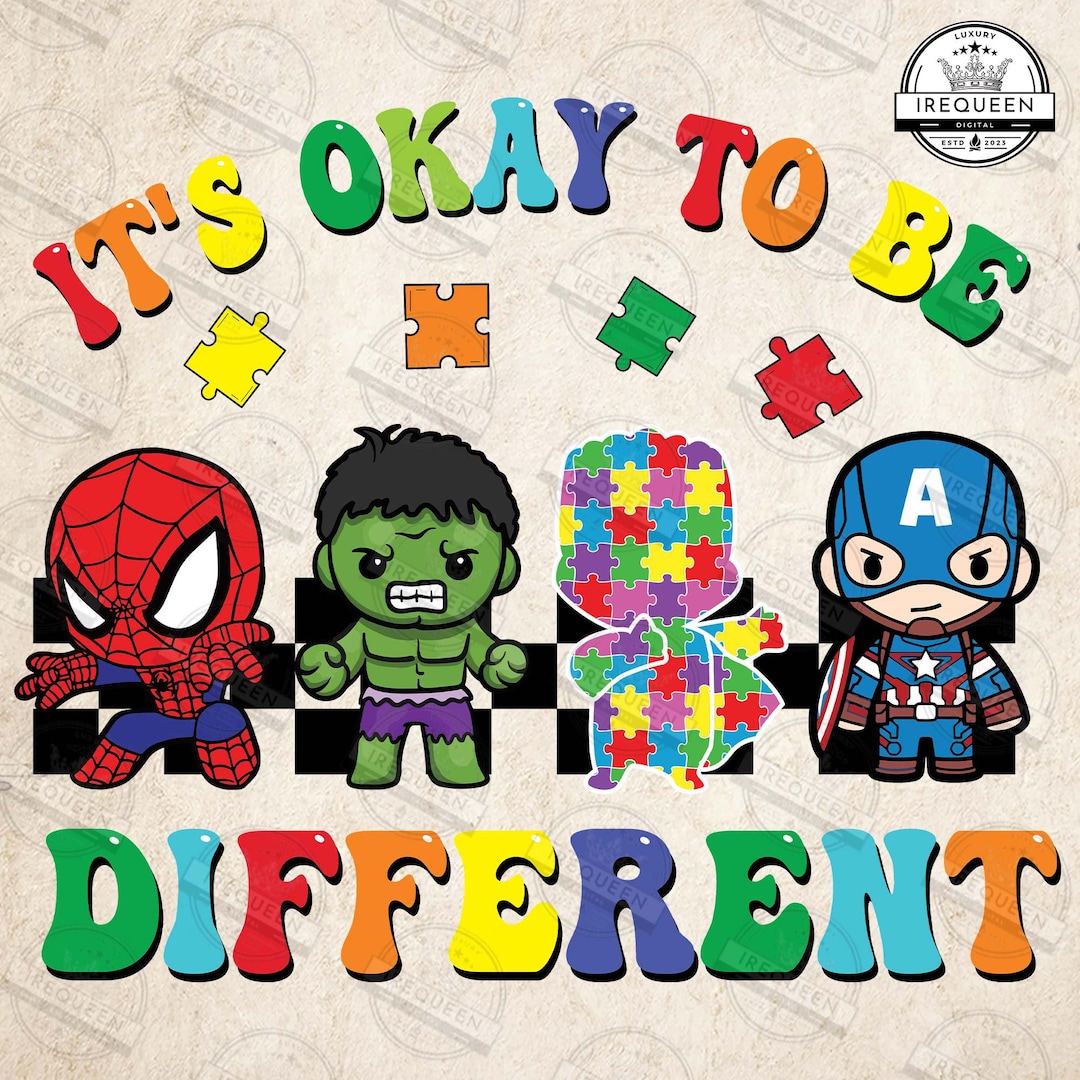 Autism Puzzle Png, It’s Okay to Be Different Png, Autism Awareness Png ...