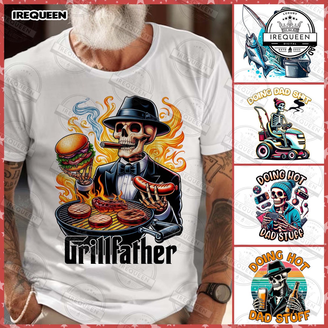 5 Doing Hot Dad Stuff Png Bundle, Beer Dad Bod Png, Funny Skeleton Dad ...