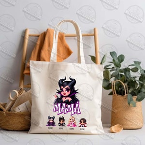 CUSTOM Halloween Witch Mama Png, Chibi Witch Mom Png, Personalize Name ...