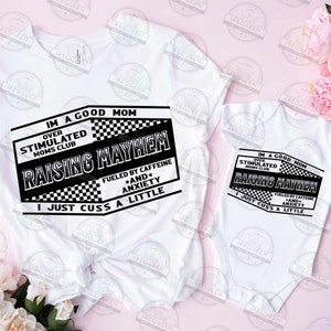 Raising Mayhem Mom Svg, Mayhem Svg, Fueled by Caffeine Svg, Mother ...