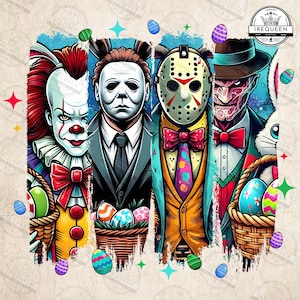 Retro Easter Horror Png, Prepare to Dye Killer Easter Png, Retro Easter ...