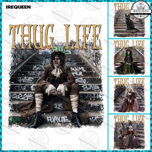 Thug Life Bad Witches Png Bundle, Retro Witches Movie Png, Salem Png ...