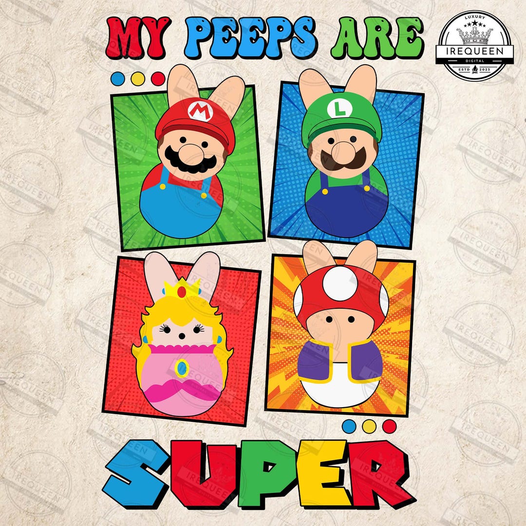 My Peeps Are Super Png, Easter Funny Easter Superhero PNG, Chilling ...