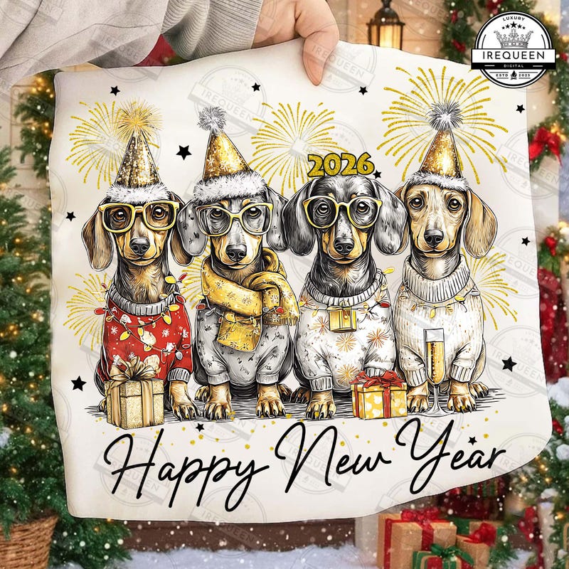 Happy New Year for Dogs - Etsy