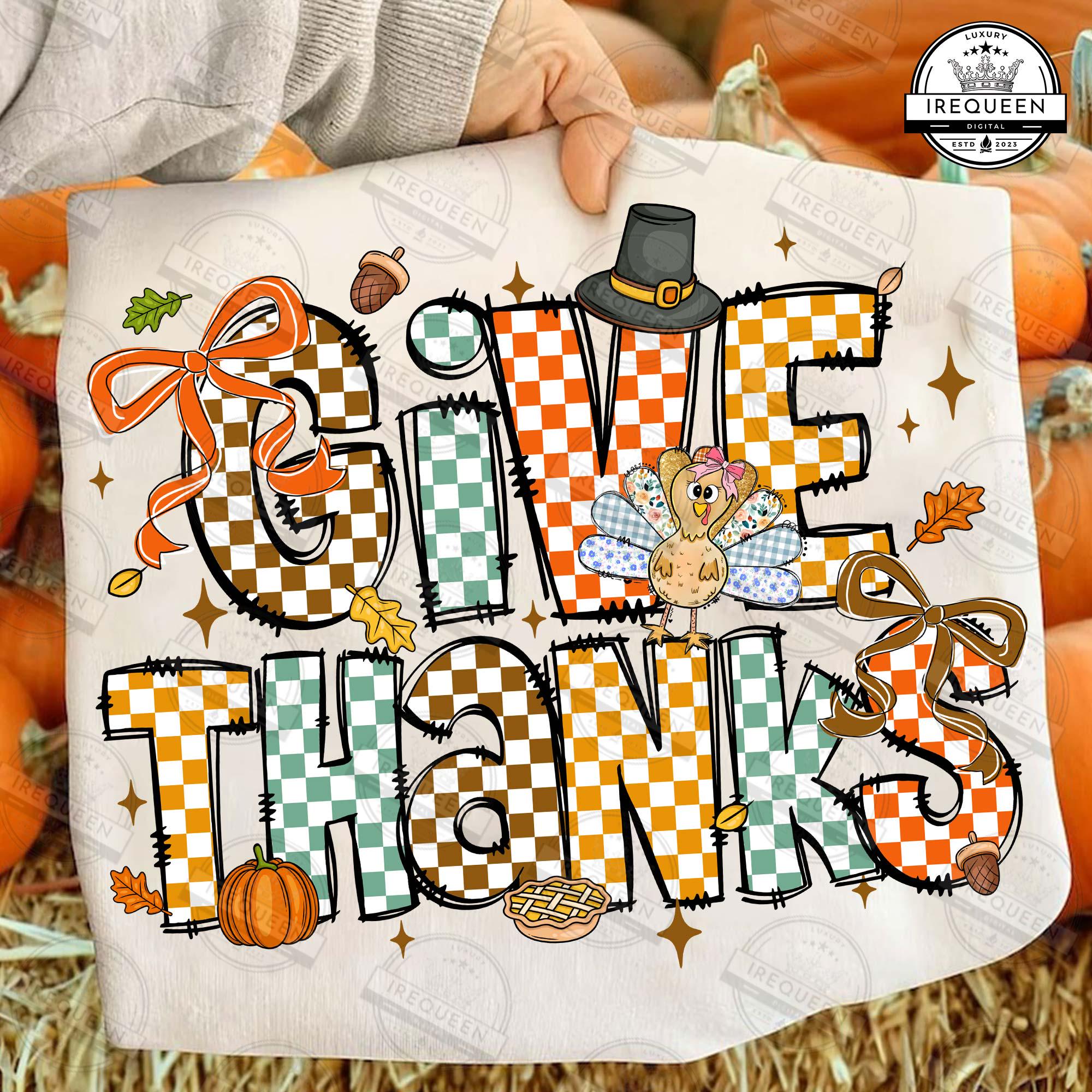 Give Thanks Png, Fall Bow Png, Thankful Coquette Png, Fall Coquette Png ...