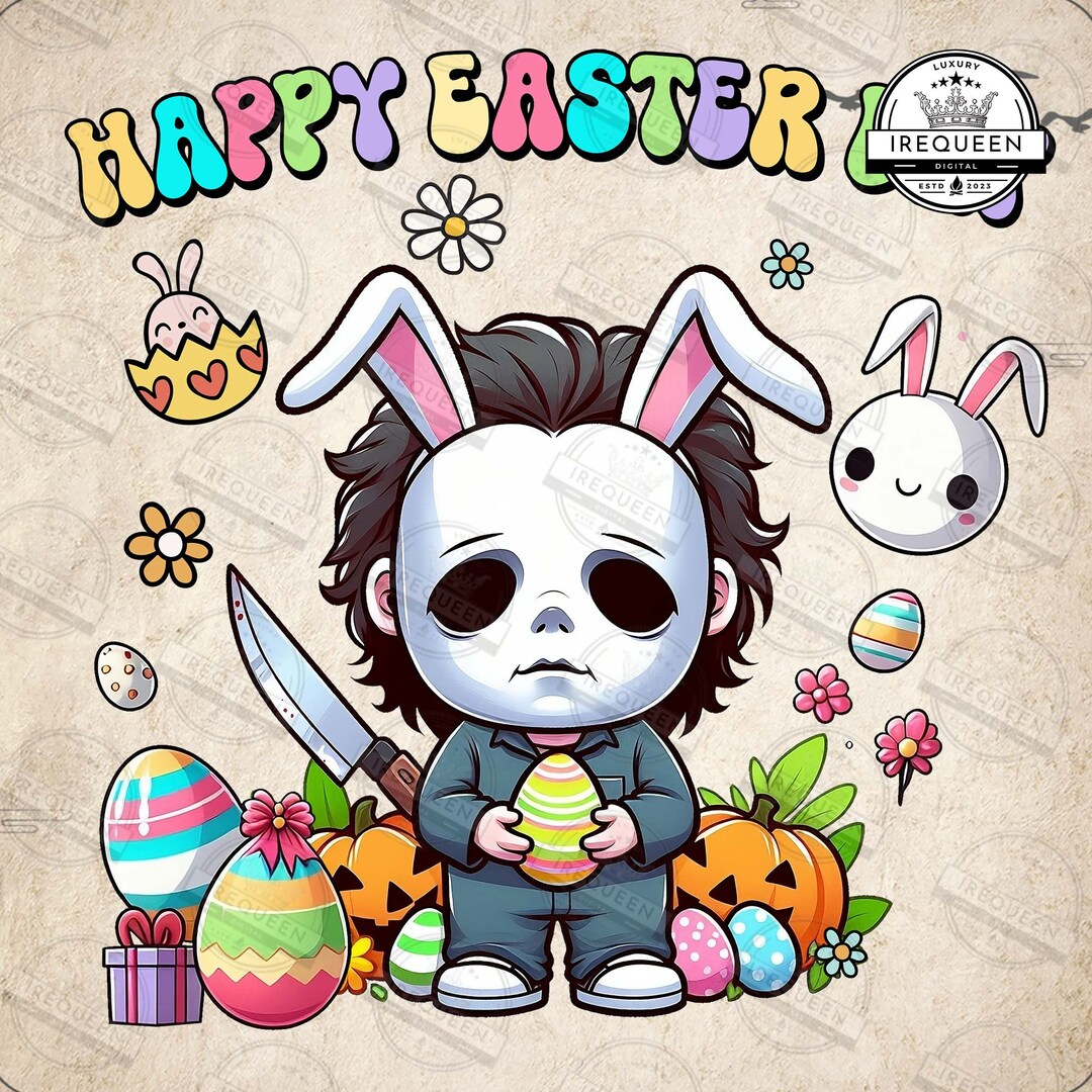 Chibi Horror Movie Killer Png, Horror Easter Png , Happy Easter Day Png ...