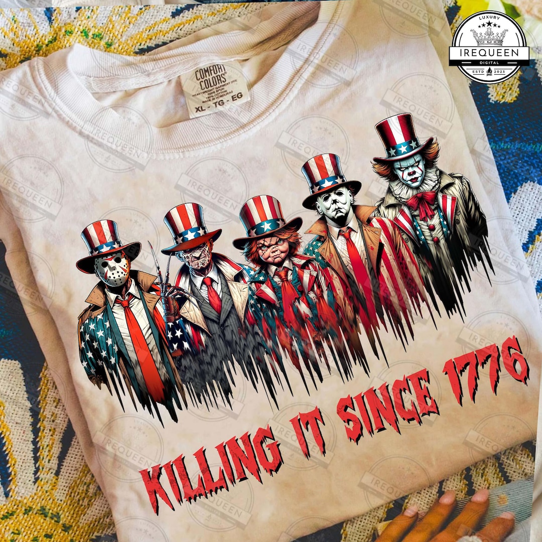 Horror Movie Fourth of July Png, Coquette Killers Png, America Killing ...
