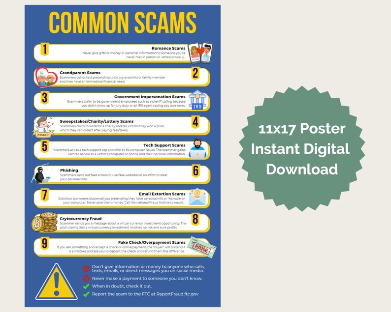 Common Scams Scam Awareness Identity Theft Nursing Home Assisted Living ...