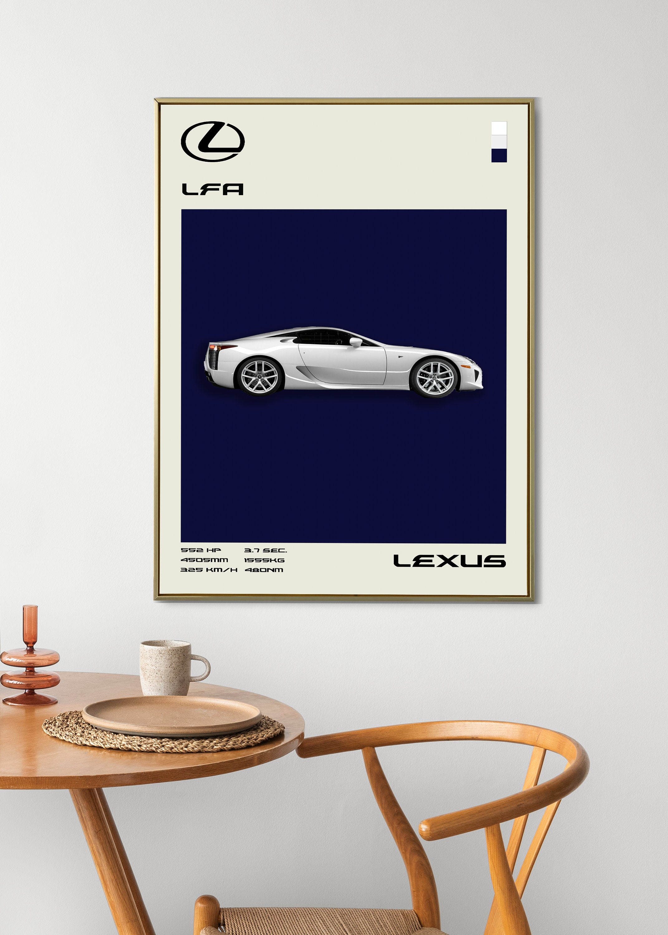 Car Poster Gift for Living Room Art Wall Decor Lexus Poster Wall Art ...