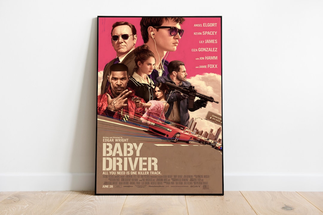 Rhythmic Escape Baby Driver Movie Poster Drive to the Beat of - Etsy
