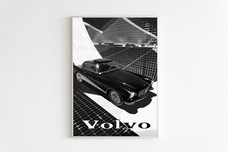 Car Poster Gift for Living Room Art Wall Decor Volvo Poster Wall Art ...