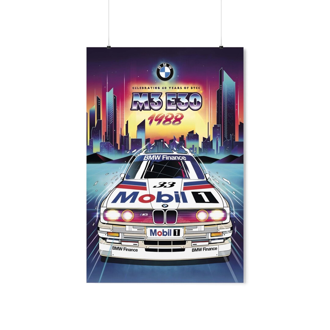 BMW 60 Years of BTCC Old School Racing Posters Racing - Etsy