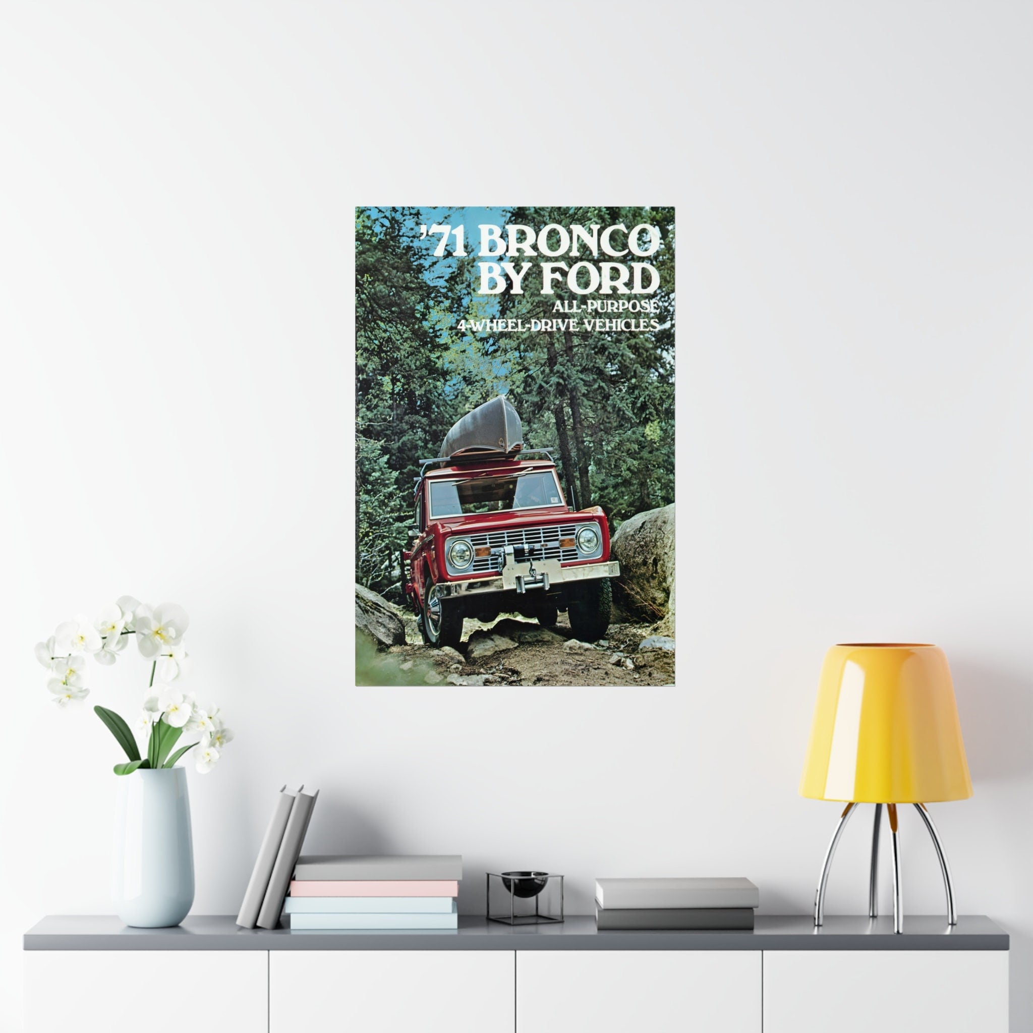 Ford Bronco III Old School Racing Posters Racing Posters Car Posters ...