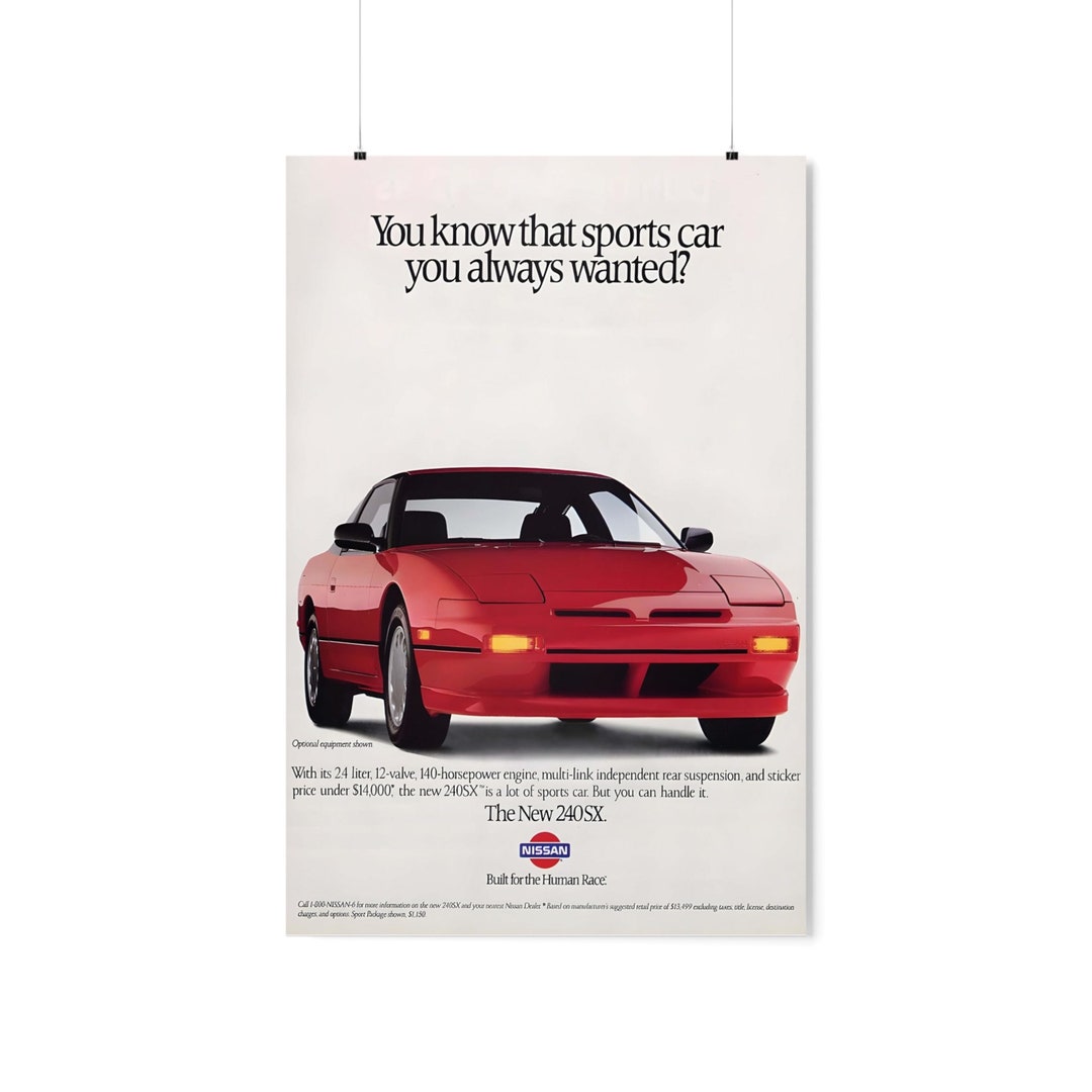 Nissan 240 SX Old School Racing Posters Racing Posters Car Posters Car ...