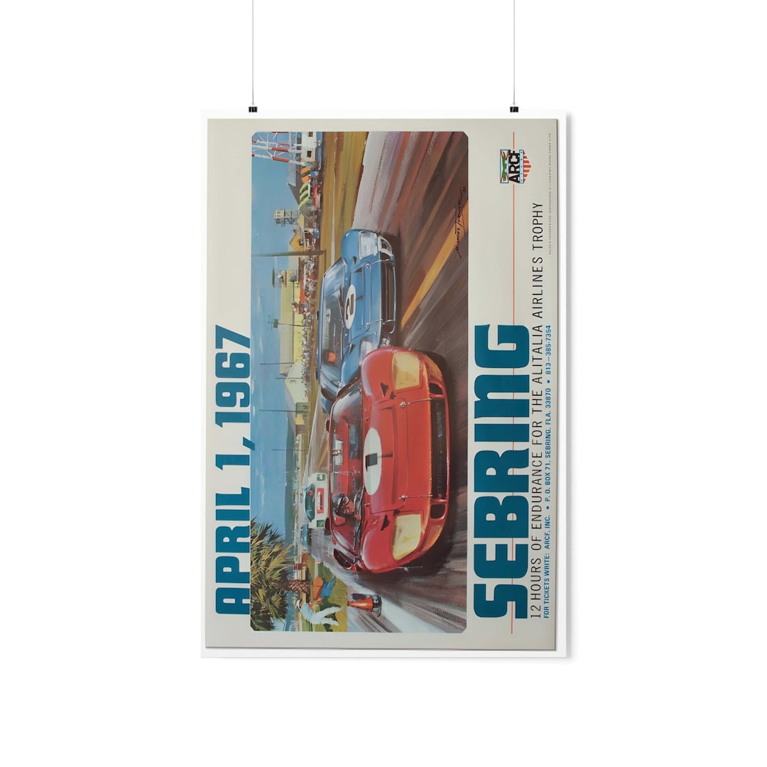 1967 Sebring Old School Racing Posters Racing Posters - Etsy