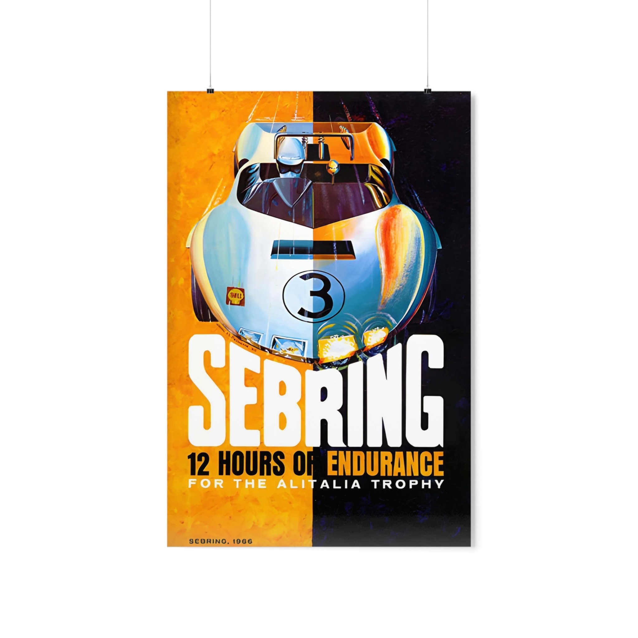 1966 Sebring Old School Racing Posters Racing Posters Car Posters Car ...