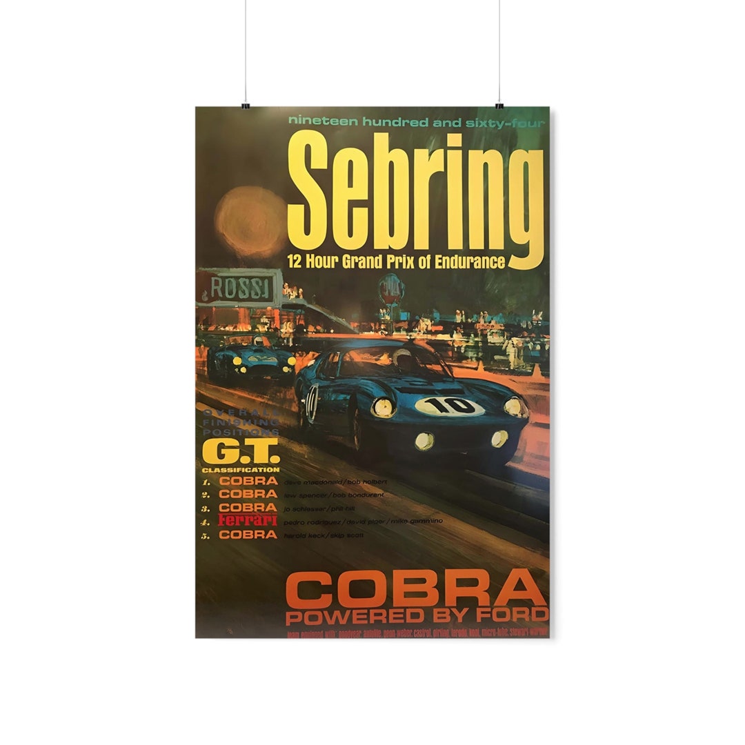 1964 Sebring Old School Racing Posters Racing Posters - Etsy
