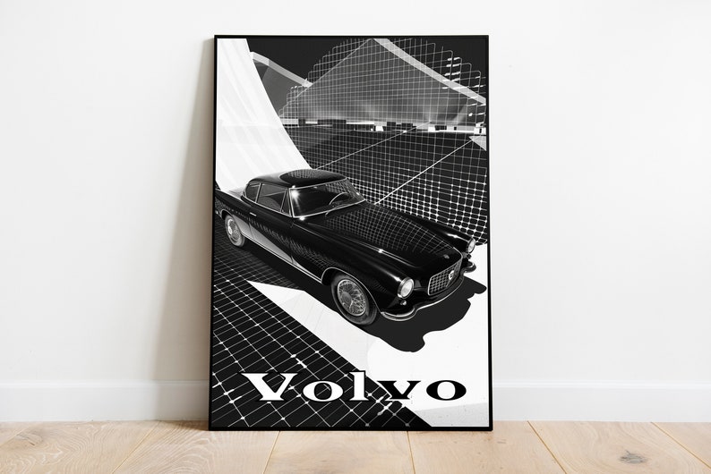 Car Poster Gift for Living Room Art Wall Decor Volvo Poster Wall Art ...
