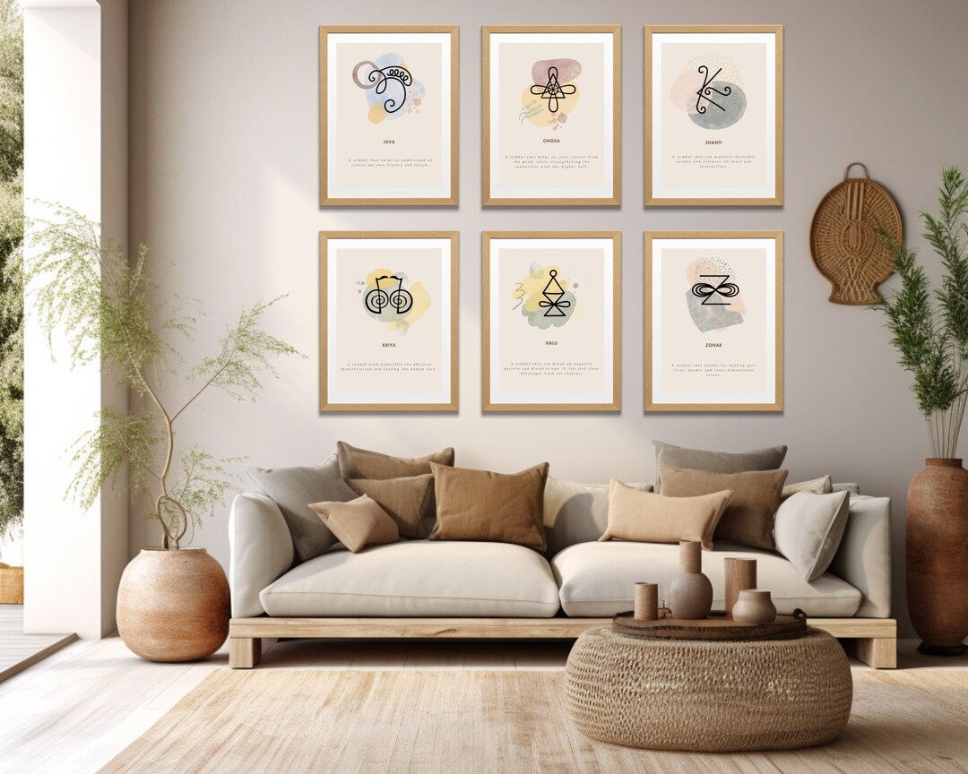 14 Reiki Symbol Poster, Digital Download, Printable Reiki Healing Art ...