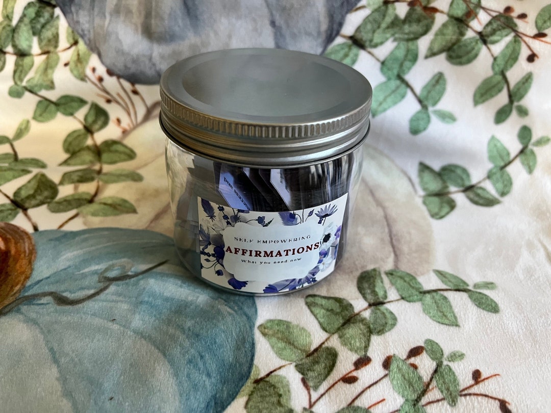 Jar of Affirmations Self-empowering Self Love Positive Manifestation ...