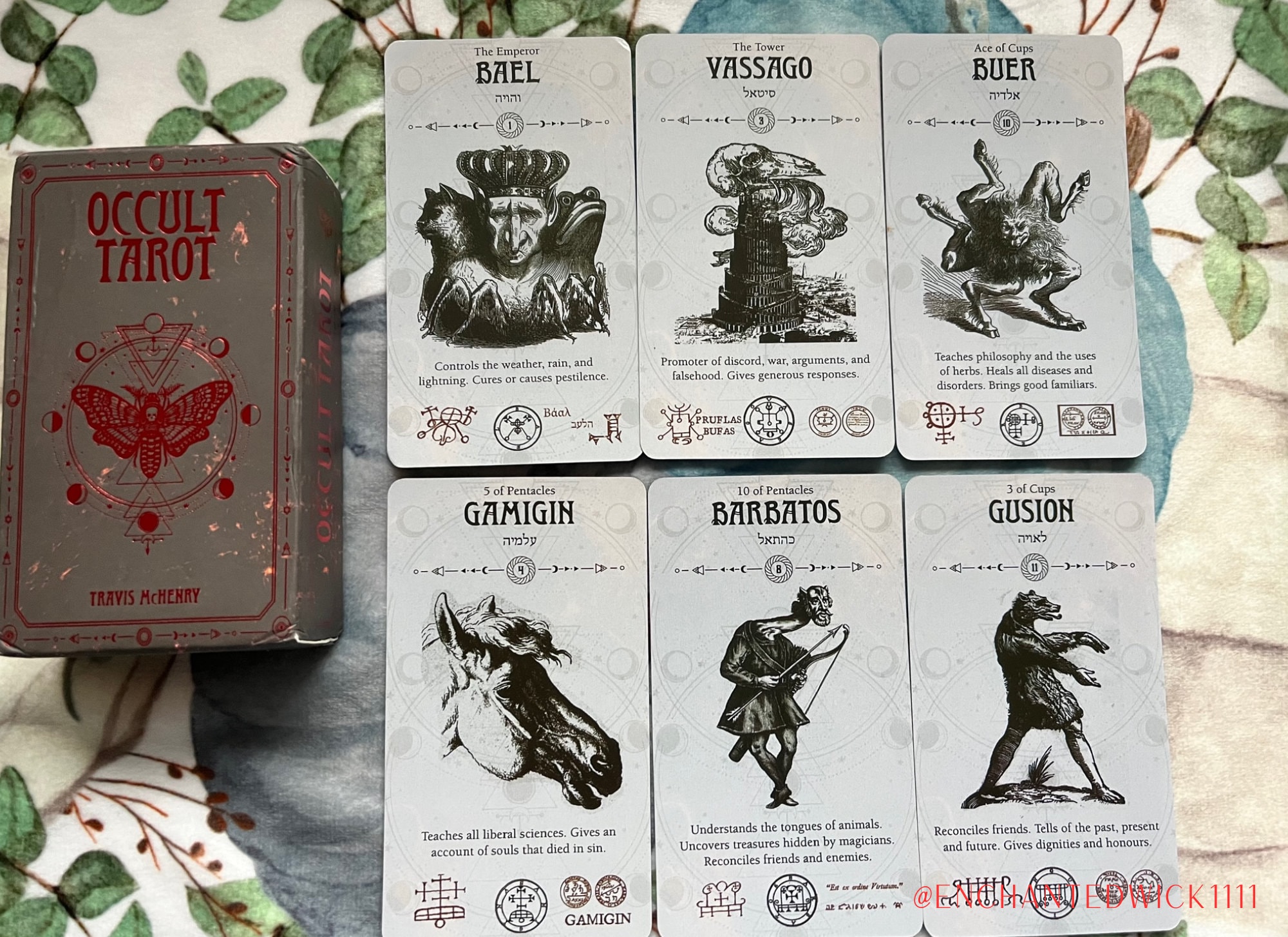 Occult Tarot Card Deck by Travis Mchenry Tarot Cards for Beginners Divination Tools Fortune ...