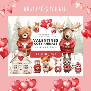 Valentine's Day Clipart Bundle, Valentine Day Clipart, Clipart Png ...