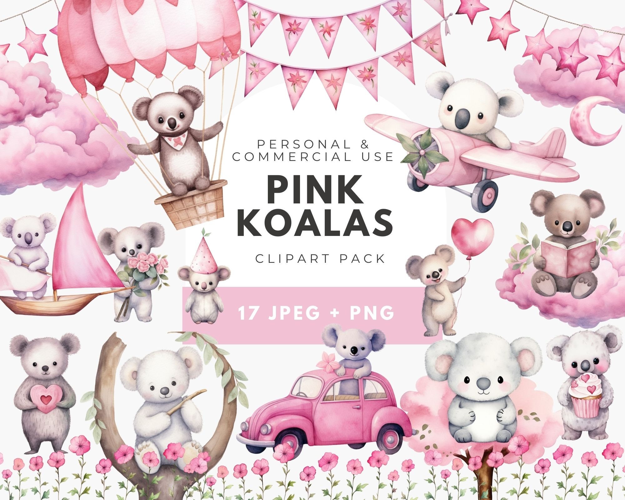 Cute Baby Koala Clipart, Hello Baby Girl, Koala Birthday, Cute Koala ...