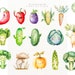 Cute Vegetable Clipart, Digital Download, Watercolor Vegetable, Garden ...