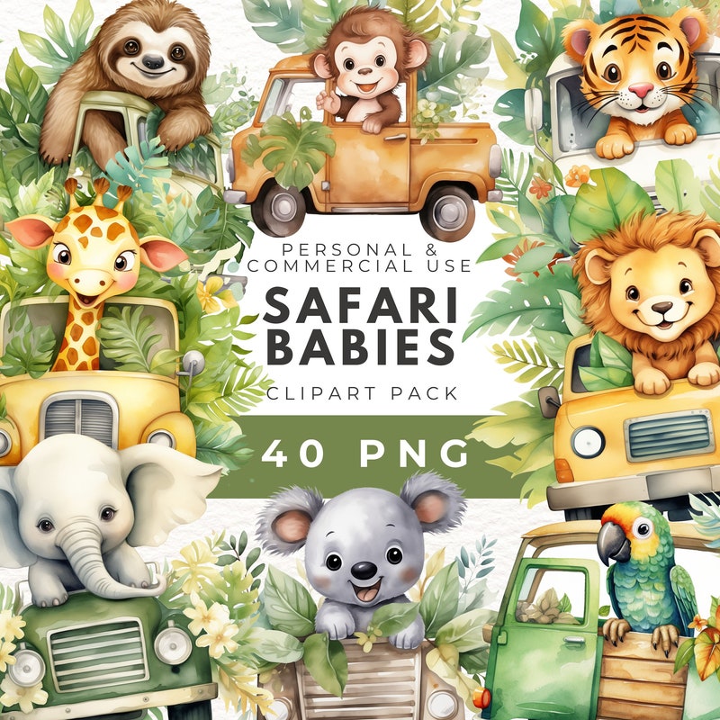 Safari Clipart - Etsy