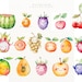 Cute Fruits Clipart, Cute Food, Kawaii Fruit Clipart, Cute Fruit Png ...