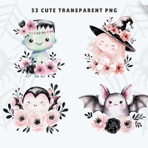 Watercolor Halloween Clipart, Fall Png, Watercolor Cute Ghost Clipart ...