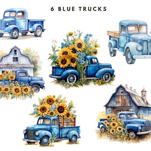 Little Blue Truck Clipart: Farm Animals PNG, JPEG (digital Download) - Etsy