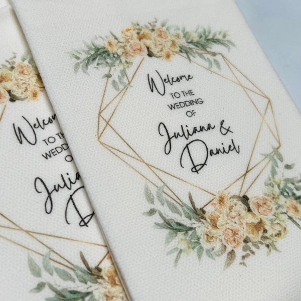 Custom Napkins Bride and Groom - Etsy