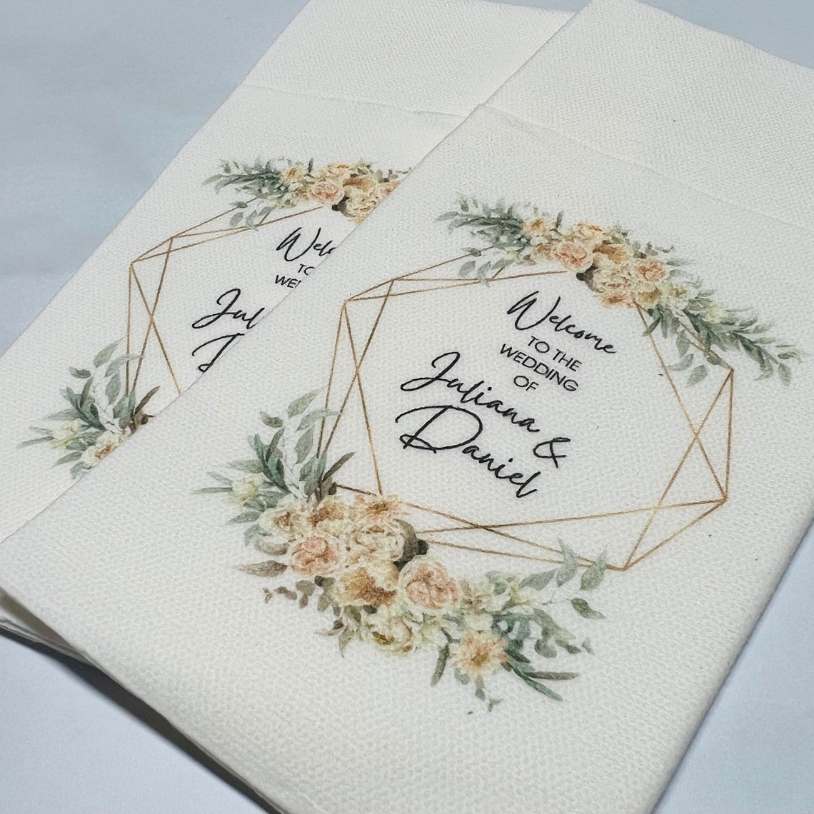 Welcome to Our Wedding Custom Napkin, Bride and Groom Special Day ...
