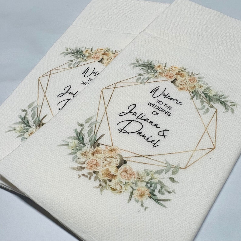 Welcome to Our Wedding Custom Napkin, Bride and Groom Special Day ...
