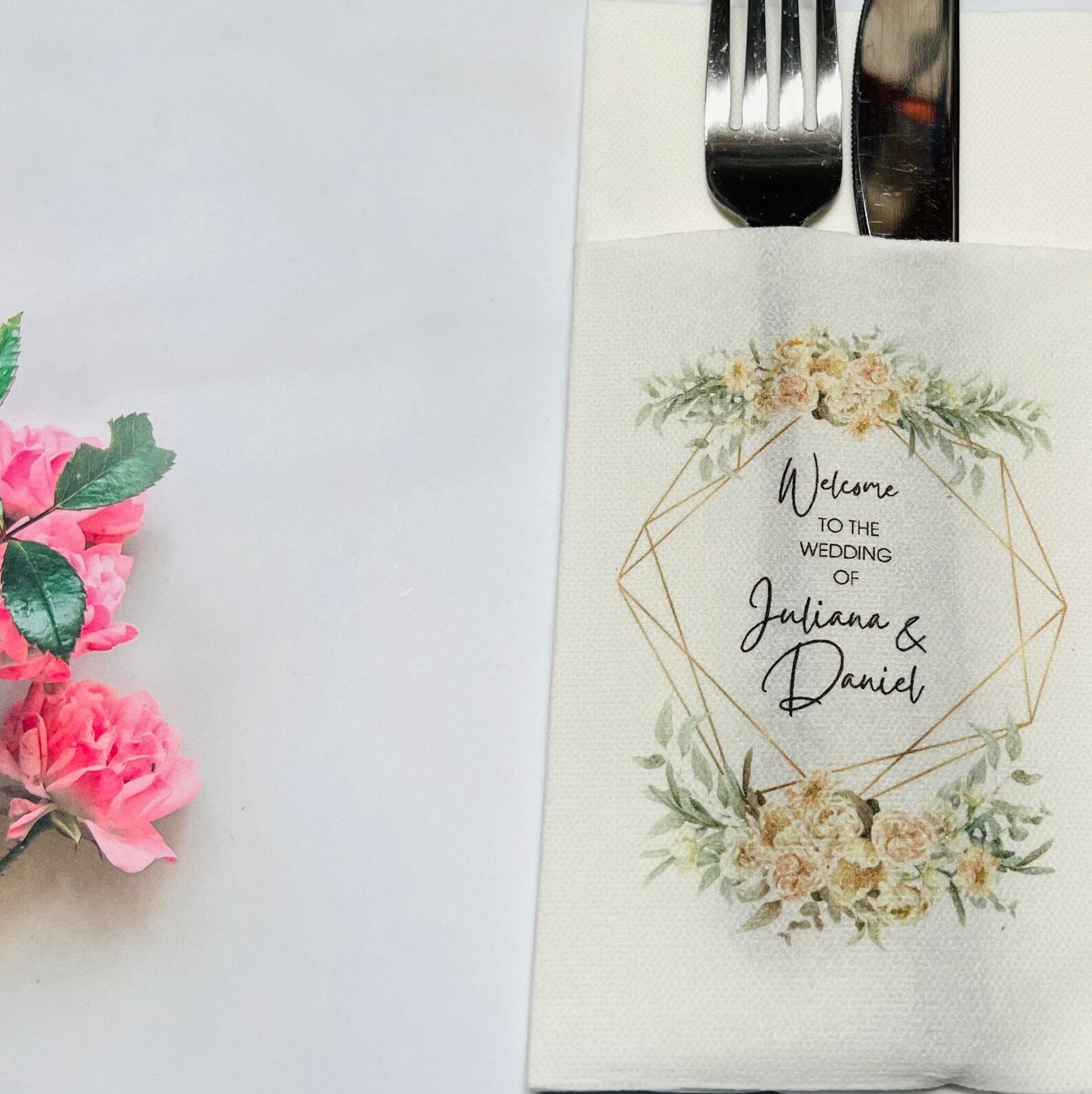 Welcome to Our Wedding Custom Napkin, Bride and Groom Special Day ...