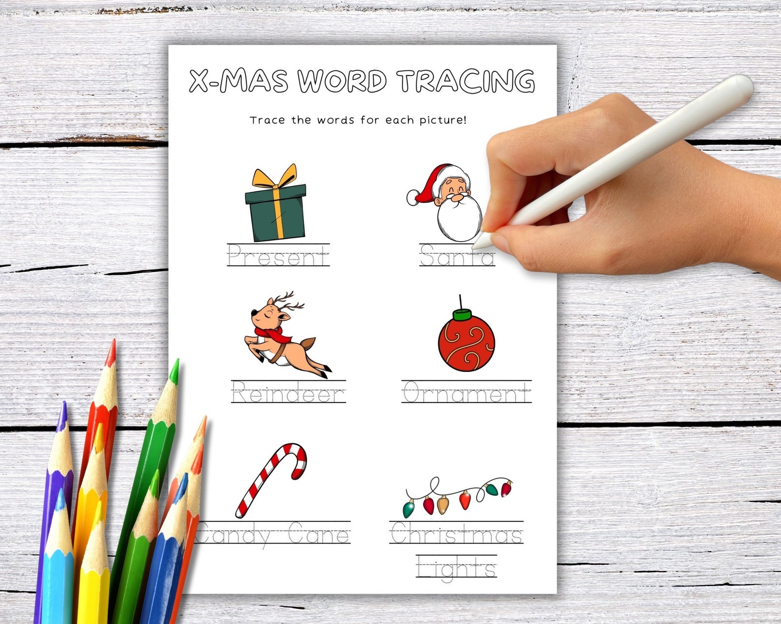 Christmas Activity Pages Fun Christmas Themed Printable Worksheets for ...